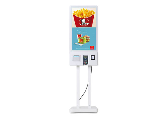 32 Inch Restaurant Self Service Kiosk Lcd Advertising Display With Ordering System