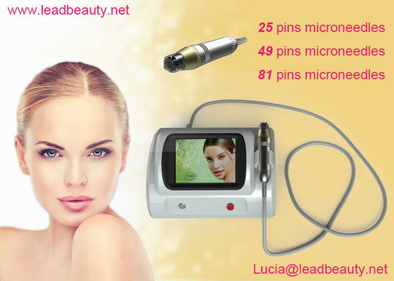 Portable 5Mhz fractional RF microneedle machin with 0.25-3mm needle depth