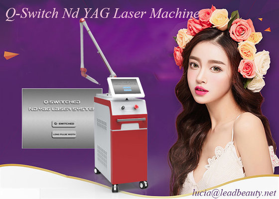 Korea imported 1064 / 532nm  Nd Yag laser tatoo removal machine / 1200W pigmentation removal 6ns Pulse Width