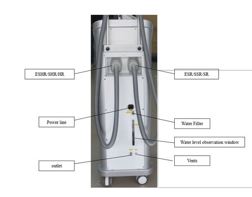 3000w IPL SHR E-light 3 system in 1 machine hair removal machine / IPL hair removal 16*50mm big spot size