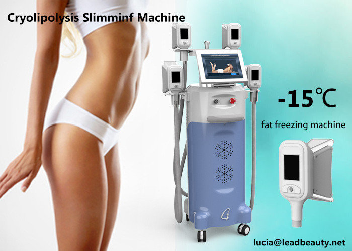 4 handles Cryolipolysis Fat Freeze Cryo Slimming Machine for sale / cool tech fat freezing slimming machine