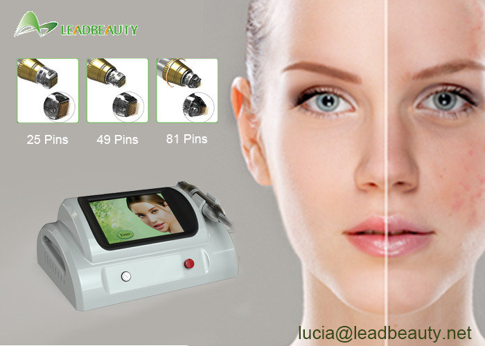 CW/Pulse Lessen Acne/Scars fractional rf microneedle machine / 1-10 energy electric micro needling with 25/49/81 pins