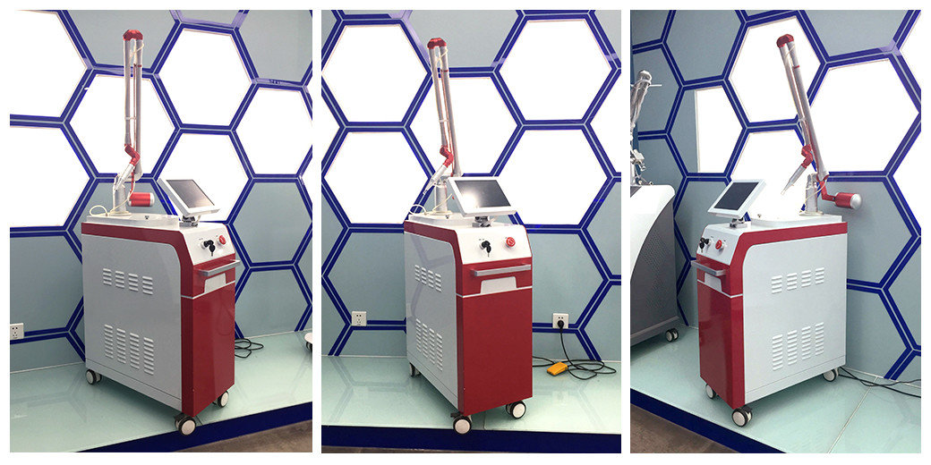 Korea imported 1064 / 532nm 1200W  Medical Cosmetic Laser Q Switched ND YAG Lase  / pigmentation removal 6ns Pulse Width