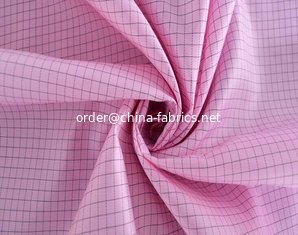 China Anti-static twill grid taffeta fabric, ESD Fabric supplier