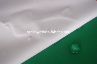 China 100% Polyester dyed plain weaved peach skin,w/r coating supplier