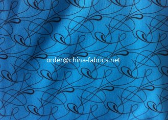 China Polyester transfer printed twill microfiber peach skin fabric supplier