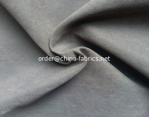 China Polyester Nylon Microfibre Moss Peach Twill Fabric supplier