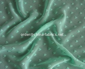 China Polyester jacquard chiffon fabric supplier