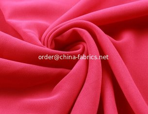 China Red shiny chiffon fabric for evening dress supplier