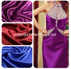 China Matte stretch satin fabric for evening dress supplier