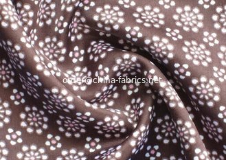 China Floral printed stretch satin fabric supplier