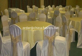 China 100% Polyester Satin Table Cloth Fabric supplier