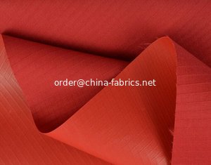 China Polyester ribstop oxford fabric pvc coated for bag supplier