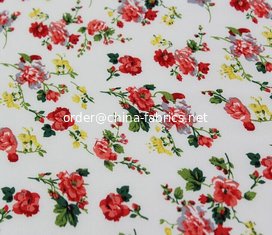 China Lean Texile Woven Technics and Plain Style flower printed chiffon fabric supplier