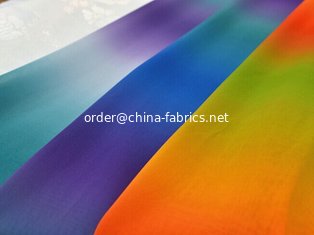 China Gradient color chiffon fabric supplier