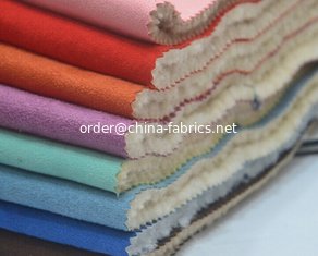 China Polyester micro suede bounding with lamb fur supplier