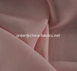 China 120D Bean Paste Pink Chiffon Fabric supplier