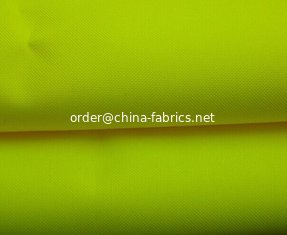 China Lean Textile Mini Matt Type and Plain Style fluorescent fabric, orange color hi vis fabric supplier