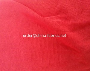 China Lean Textile crinkle pleated chiffon fabric/yoryu chiffon fabric supplier