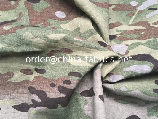 Polyester cotton T/C 65/35 fabric multicam printed, IRR, NIR, waterproof finished supplier
