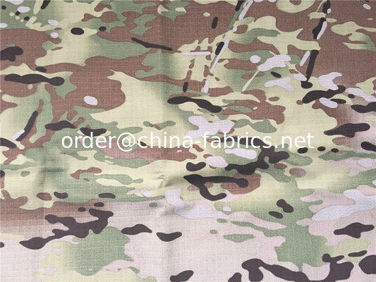 Polyester cotton T/C 65/35 fabric multicam printed, IRR, NIR, waterproof finished supplier