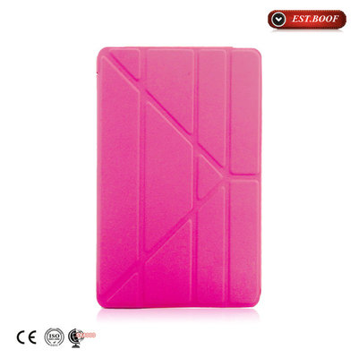 Magnetic Folding Ipad Mini Leather Covers Colorful Shockproof Smart Case