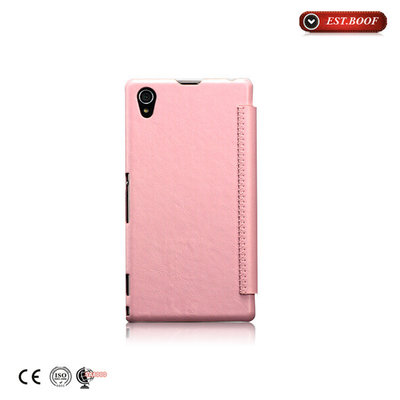 Slim Faux Leather Sony Xperia Cell Phone Cases Scratch Proof