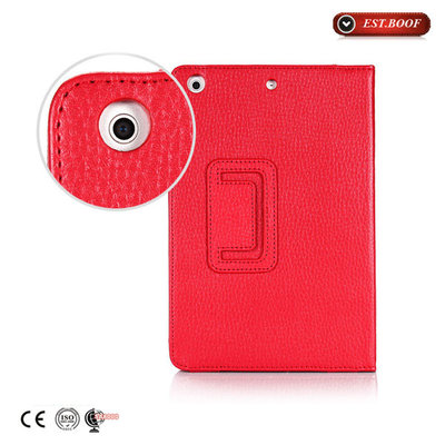 Premium Red Ipad Mini Leather Covers Ultra Thin For Ipad 2 / 3 / 4 / Air