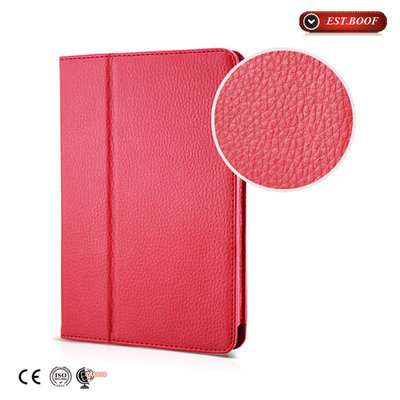 Premium Red Ipad Mini Leather Covers Ultra Thin For Ipad 2 / 3 / 4 / Air
