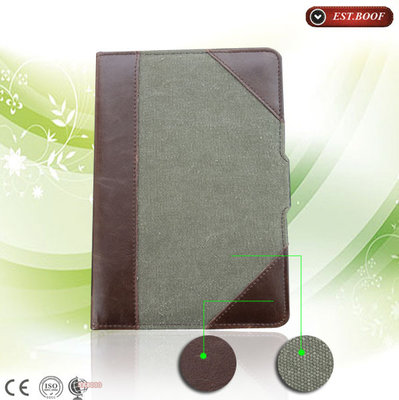 Personalized ipad Canvas bag mini folio customized brown , black
