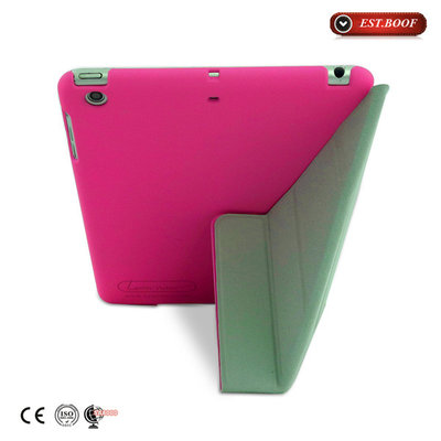 Pink Smart Ipad Mini Leather Covers Sleeves And Cases Magnets Soft With Kickstand