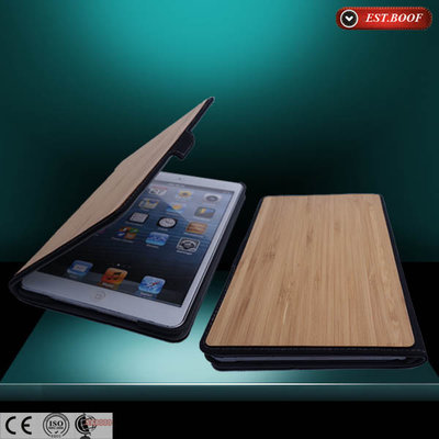 Personalized Bamboo Canvas Tablet Cases Environmental Brown For Ipad Mini