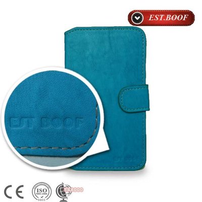 Blue Leather Samsung Galaxy Phone Cases Shock Resistant For Samsung Galaxy s4