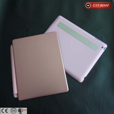 Pink Macbook Air Pu Leather Tablet Covers With Wireless Keyboard Case