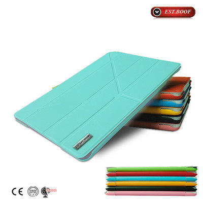 Folding Ipad Mini Tablet Leather Case , Tear - Resistant Tablet Book Cover