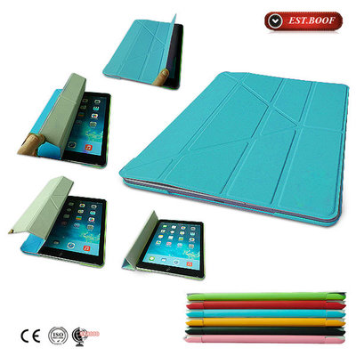 Samsung Galaxy Tablet Flip Pu Leather Case Folding Blue With Magnetic Tap