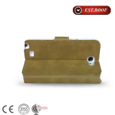 Samsung Note 2 Pu Leather Cell Phone Case Flip Sleep Function Phone Covers