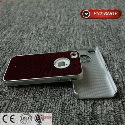 Iphone 5 / 5s Pu Plastic Ultra Thin Phone Case Slim Mobile Phone Cover