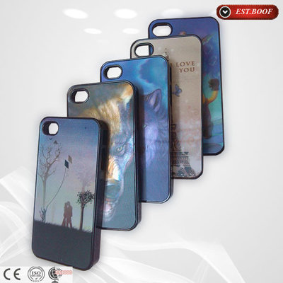 3D Iphone 5s Plastic Ultra Thin Phone Case Colorful Cartoon Back Phone Cover