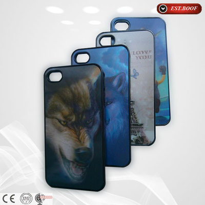 3D Iphone 5s Plastic Ultra Thin Phone Case Colorful Cartoon Back Phone Cover