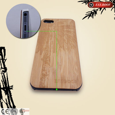 Anti - Slip Bamboo Mobile Phone Cases For Iphone / Samsung / Sony Xperia