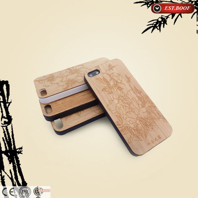 Bamboo Sony Xperia Leather Mobile Phone Cases Dustproof With Sleep Function