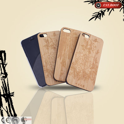 Bamboo Sony Xperia Leather Mobile Phone Cases Dustproof With Sleep Function