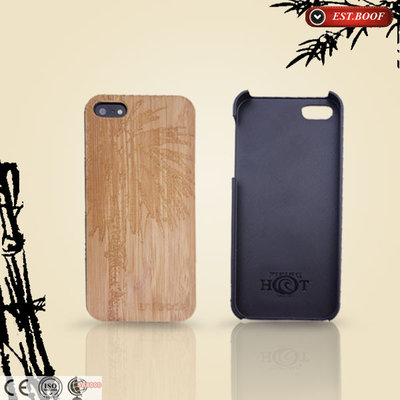 Bamboo Sony Xperia Leather Mobile Phone Cases Dustproof With Sleep Function