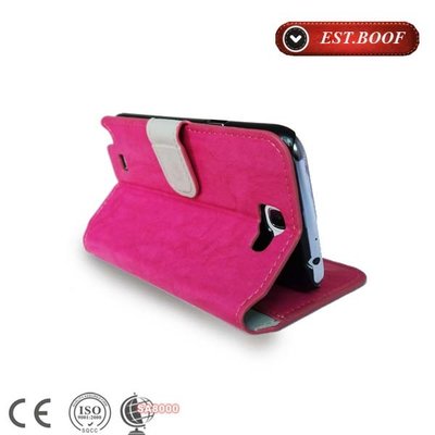 Sublimation Flip Sleep Function Samsung Galaxy Phone Cases Slim Soft , Natural Color
