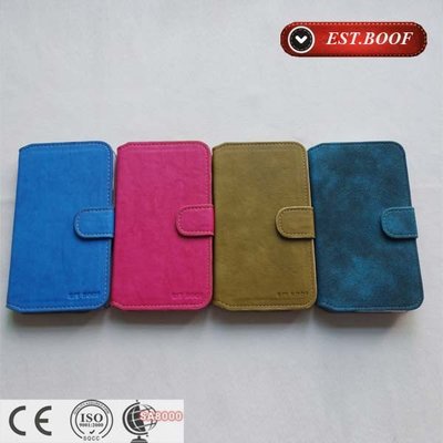 Sublimation Flip Sleep Function Samsung Galaxy Phone Cases Slim Soft , Natural Color