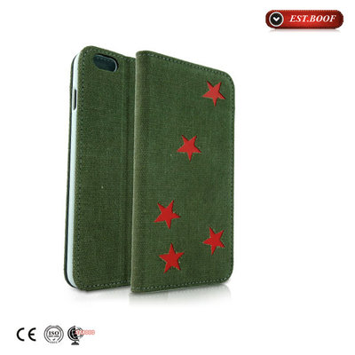 Green Classical Cool Folio Cell Phone Case Customized For Iphone 4/4s/5/5c