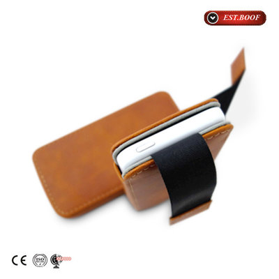 Iphone 5c / 5s Leather Cell Phone Covers Ultra Slim Shock Resistant Phone Cover