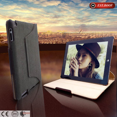 handmade Folding Stand Leather Case PU Leather for iPad Air / 5