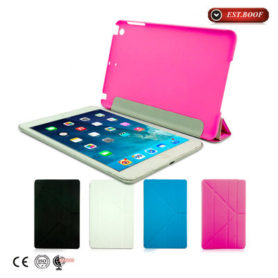 Ipad Air smart Stand Leather Case soft PU leather with wake / sleep fuction